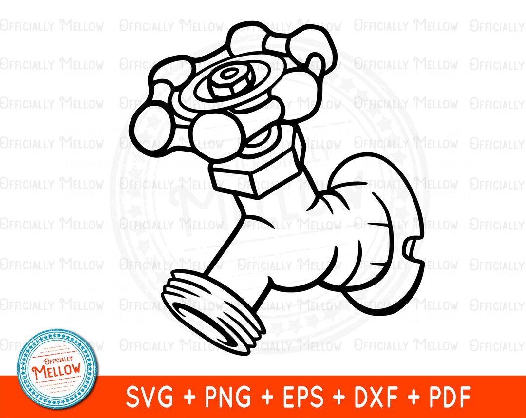 Water Faucet SVG, Outdoor Faucet, Plumber Gifts, Faucet Clipart ...