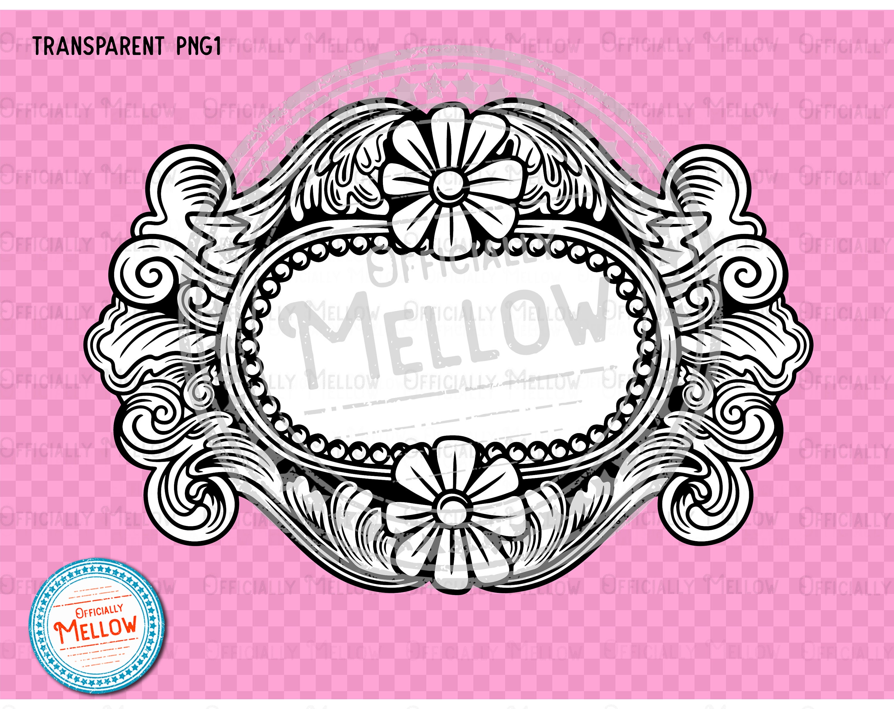 Floral Belt Buckle SVG: Cowgirl Rodeo Design (digital Download) - Etsy
