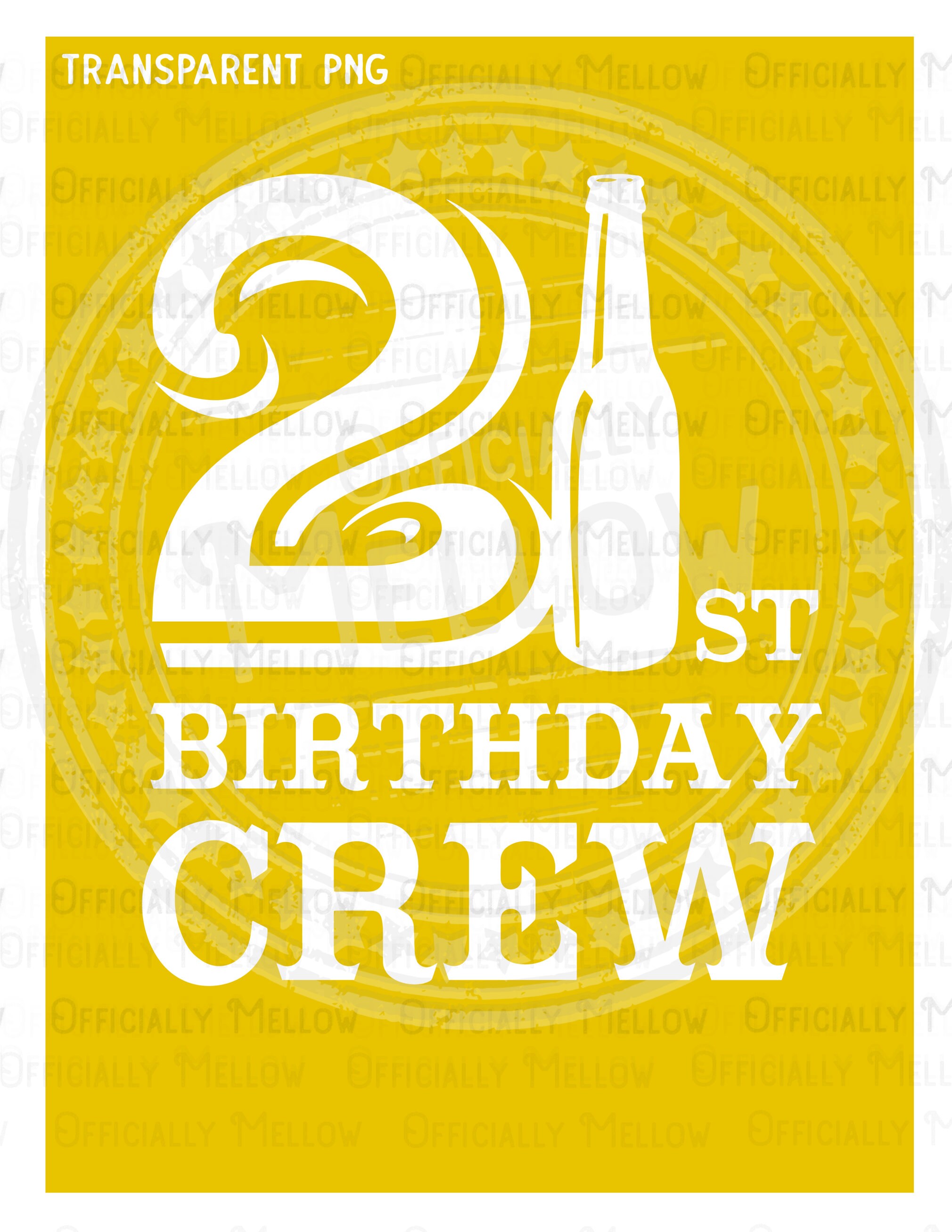 21st Birthday Crew SVG: Party Graphic (digital Download) - Etsy