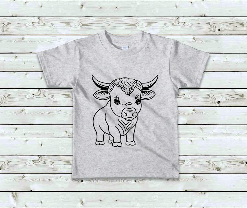 Baby Bull SVG Bull SVG Cute Cow SVG Kids Rodeo Svg Baby - Etsy