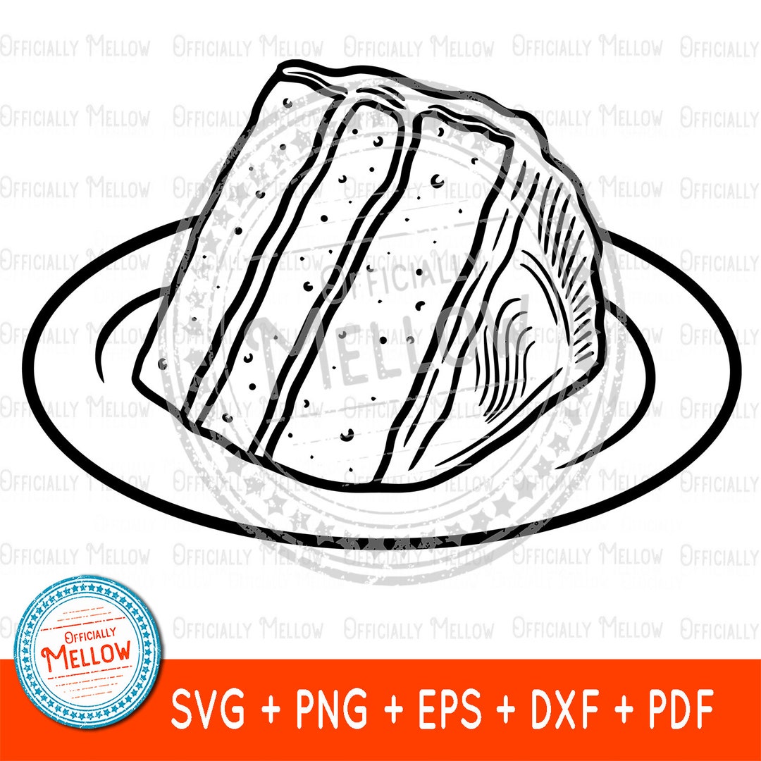 Birthday Cake Slice SVG: Party Clipart (digital Download) - Etsy