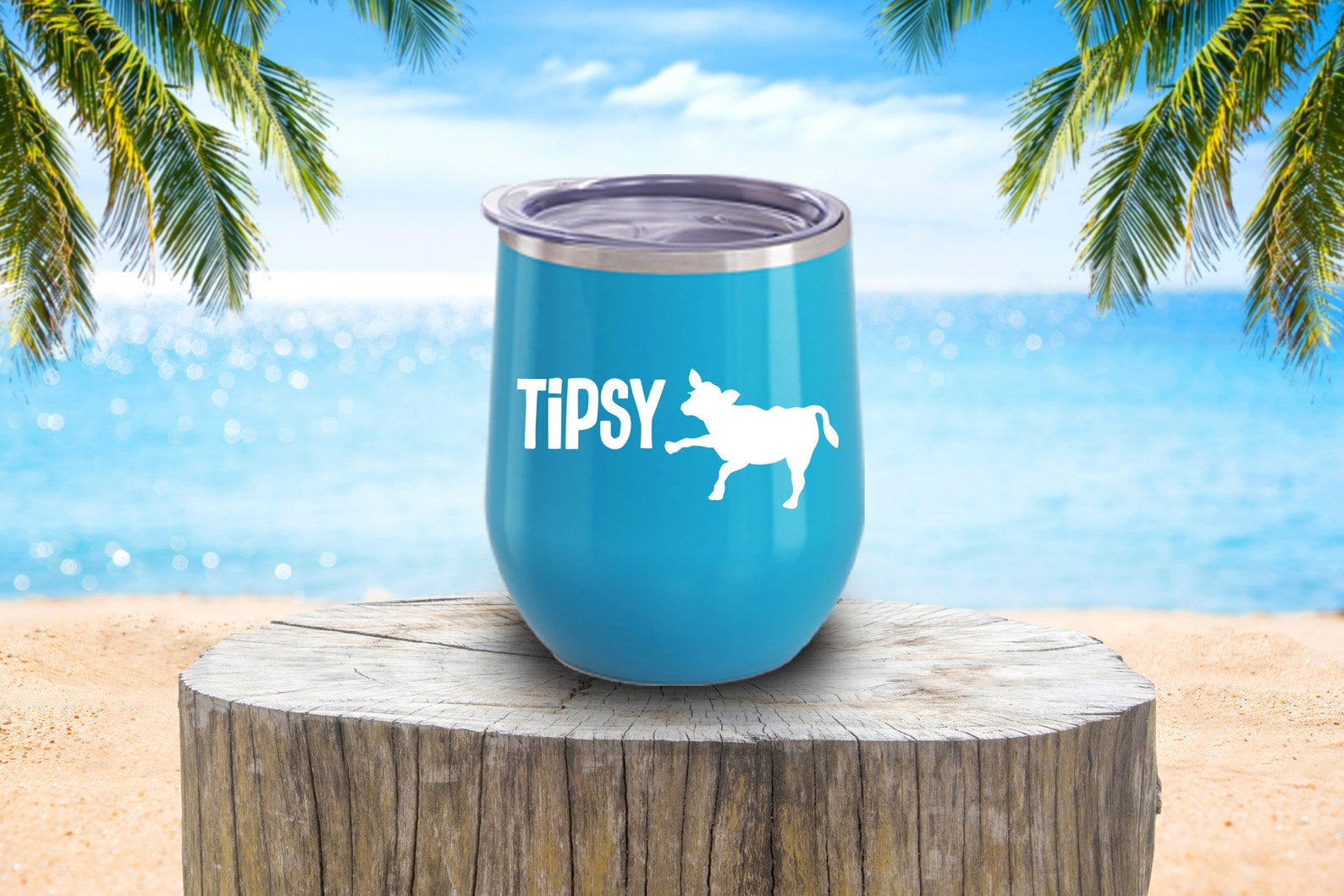 Tipsy Cow Svg Cowgirl Party Tipsy Tipped PNG Wine Tumbler - Etsy