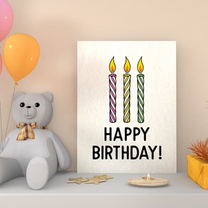 Rainbow Birthday Candles SVG: Clipart, Cut Files (digital Download) - Etsy