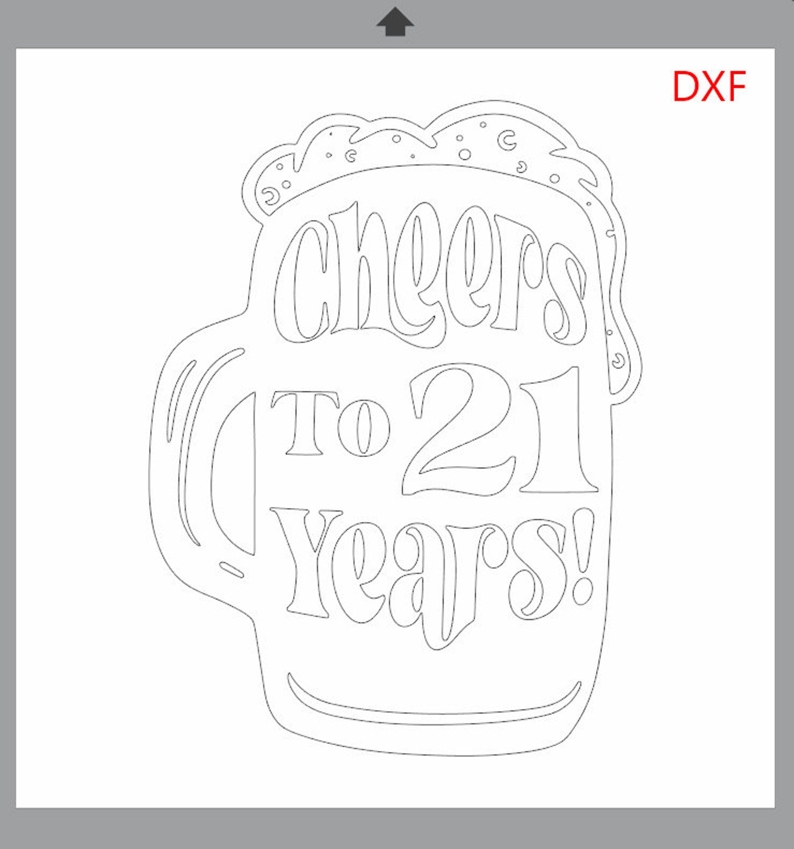 Cheers To 21 Years Svg 21st Birthday Svg 21st Birthday Beer Mug