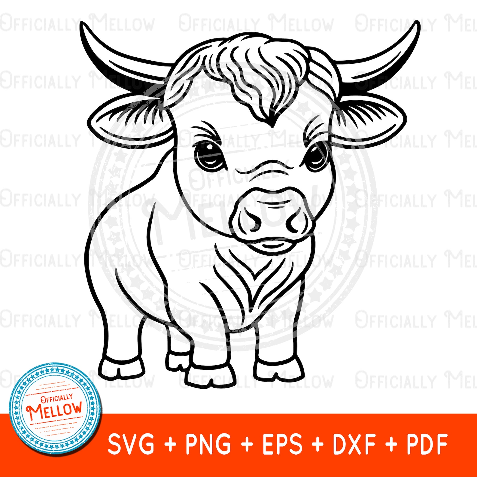 Baby Bull SVG, Bull SVG, Cute Cow SVG, Kids Rodeo Svg, Baby Bull Print ...