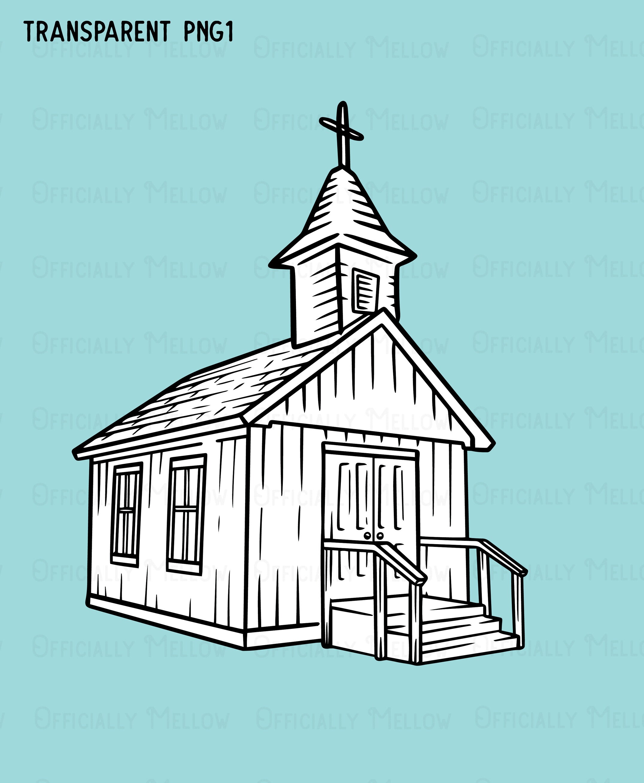 Country Church SVG Church Clipart Church PNG Cricut Church - Etsy