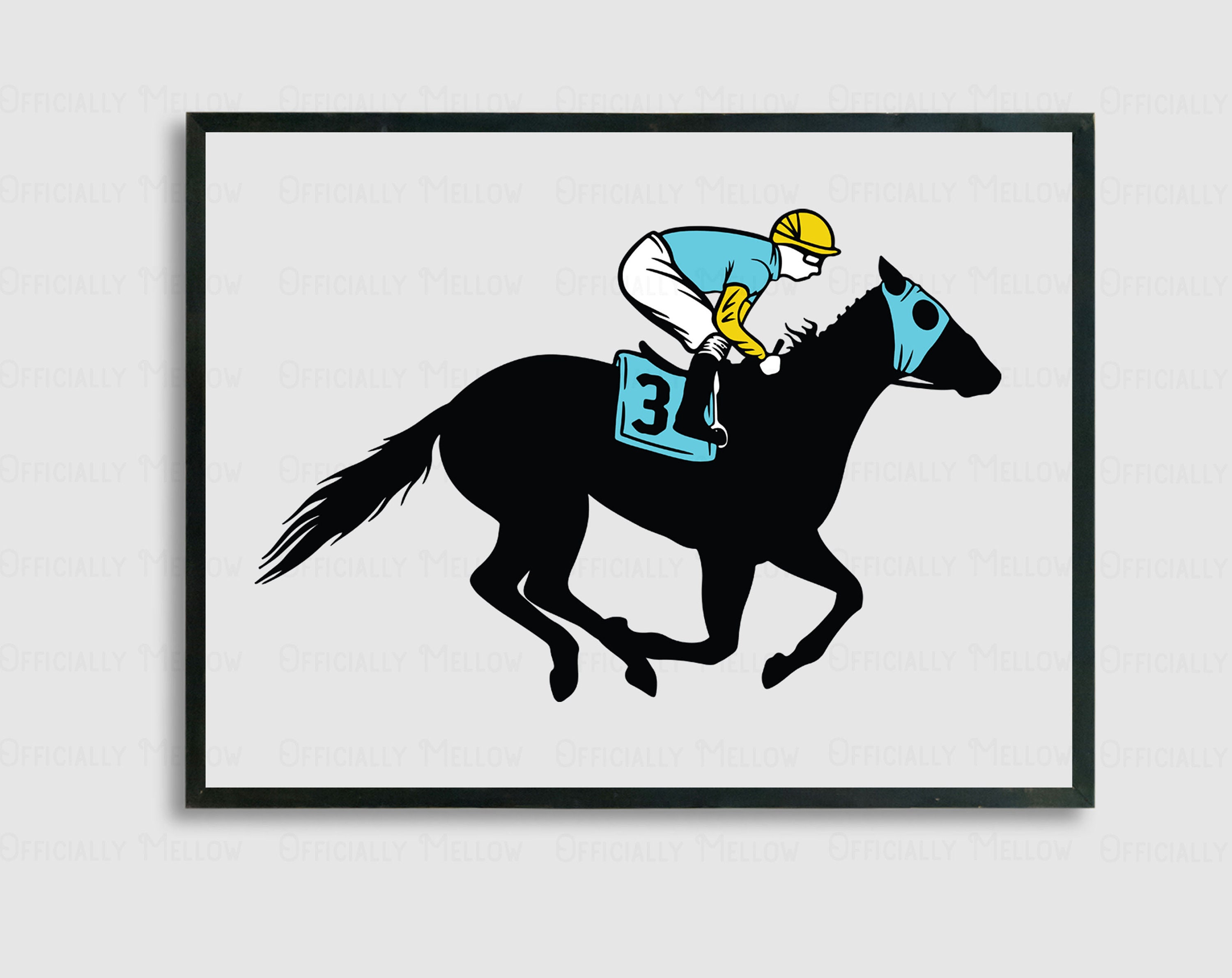 Horse Racing SVG Digital Prints Wall Art Horse Horse PNG - Etsy