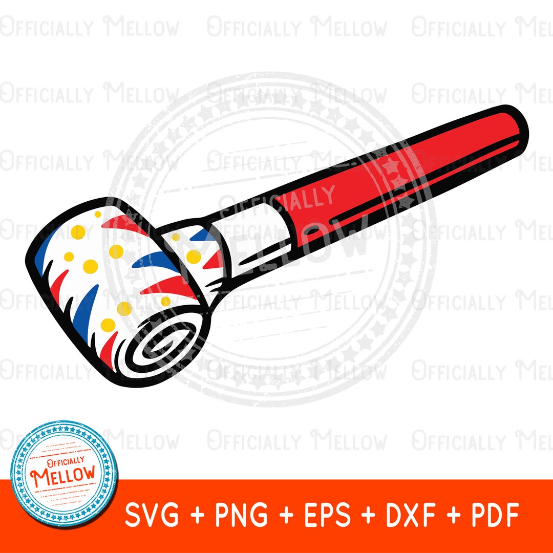 Party Blower SVG, Party Decor, Noisemaker Svg, New Years Svg, Birthday ...