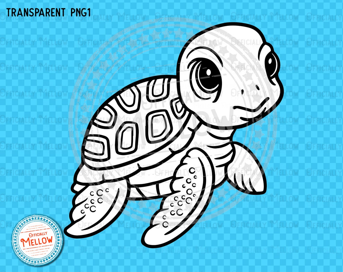 Sea Turtle SVG Cute Turtle SVG Turtle Clipart Turtle Gifts - Etsy