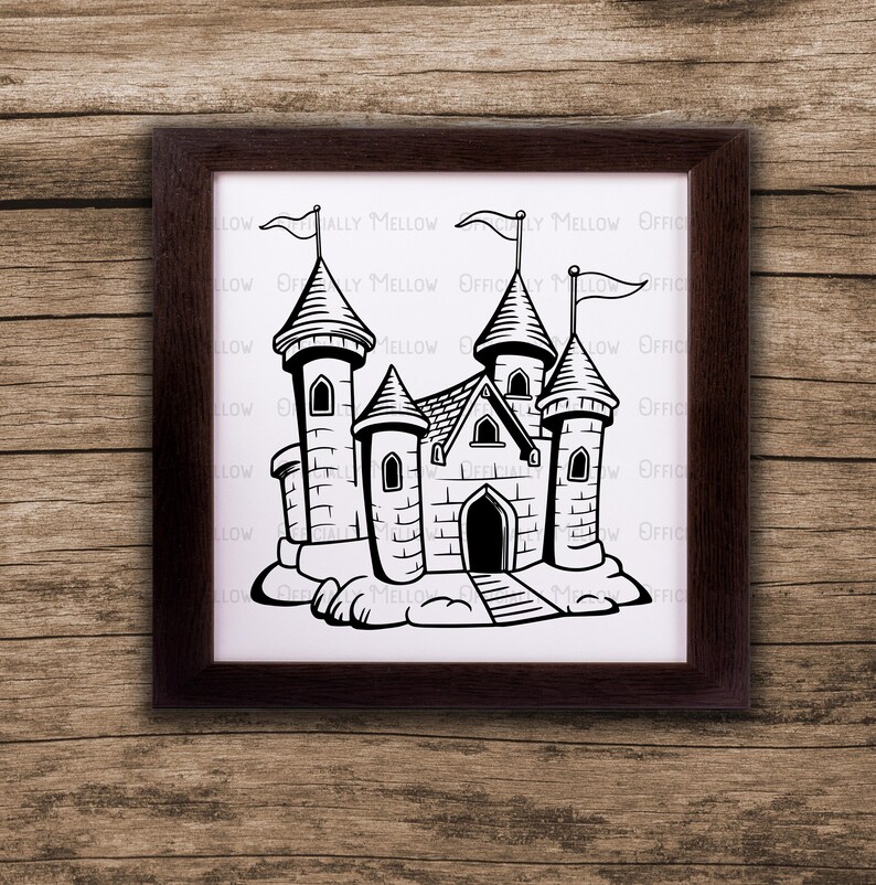 Princess Castle SVG Castle Clipart Fantasy Castle Svg Fairy - Etsy