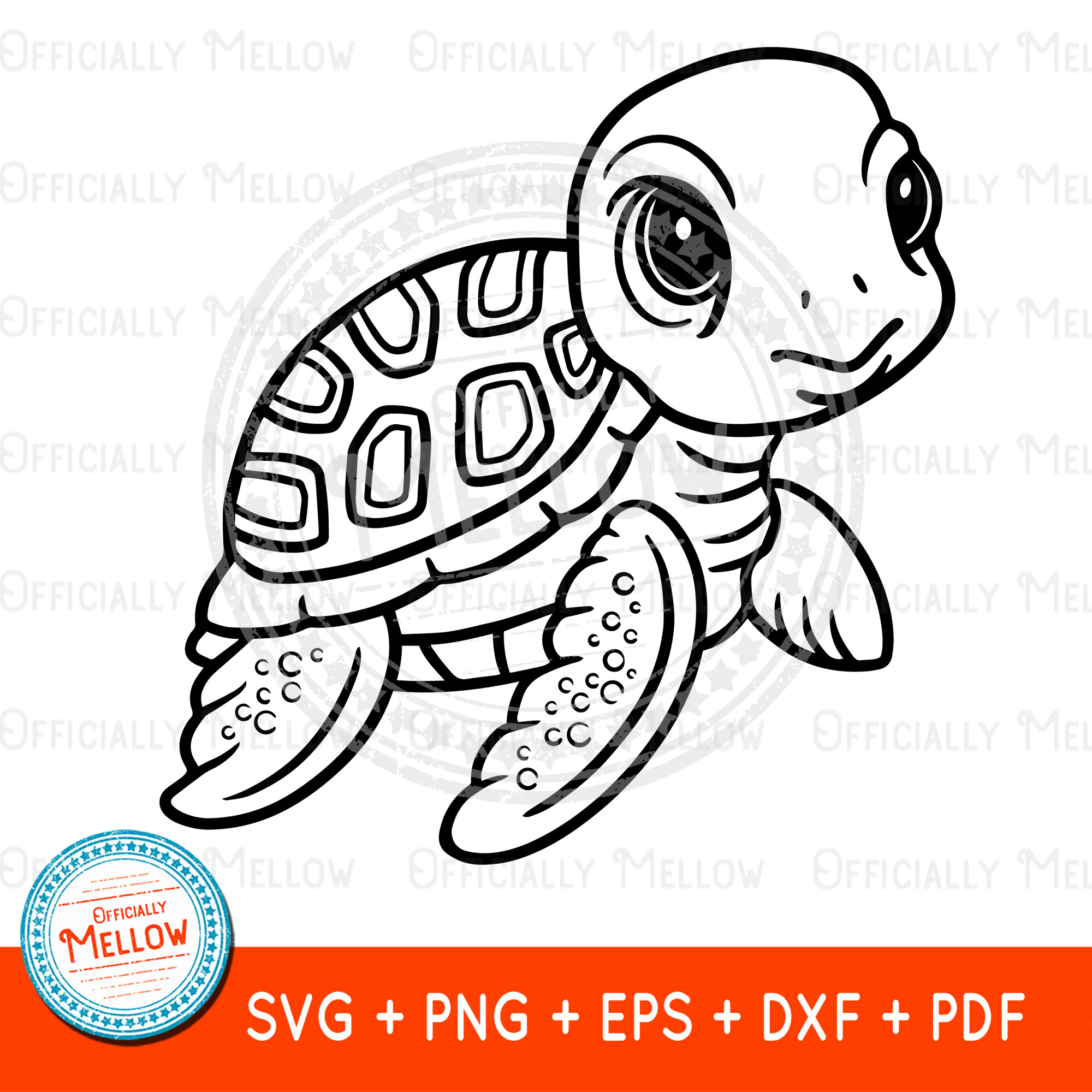 Sea Turtle SVG Cute Turtle SVG Turtle Clipart Turtle Gifts - Etsy