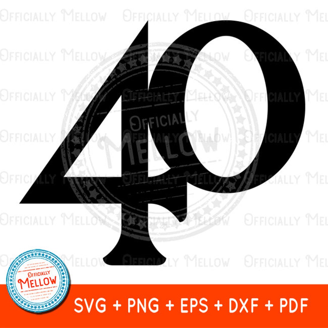 40 SVG, 40th Birthday SVG, 40th Birthday Gift, Forty SVG, 40th birthday ...
