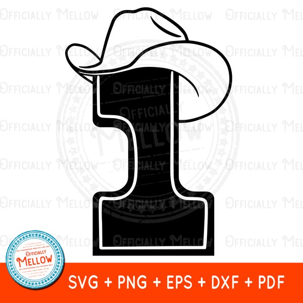 Cowboy 1st Birthday Svg - Etsy