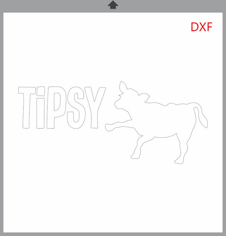Tipsy Cow SVG: Funny Western Party Design (digital Download) - Etsy