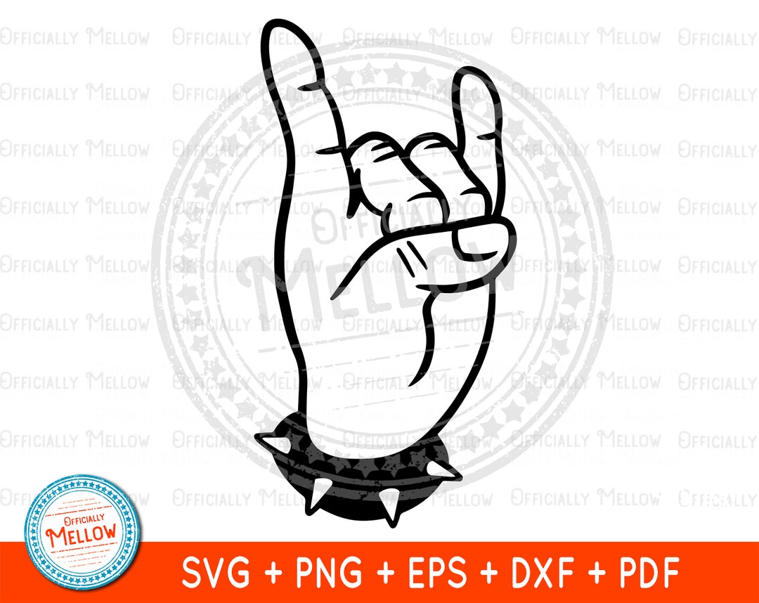 Rock Hand SVG Rock and Roll Svg Rock Horns Rock Music Svg - Etsy