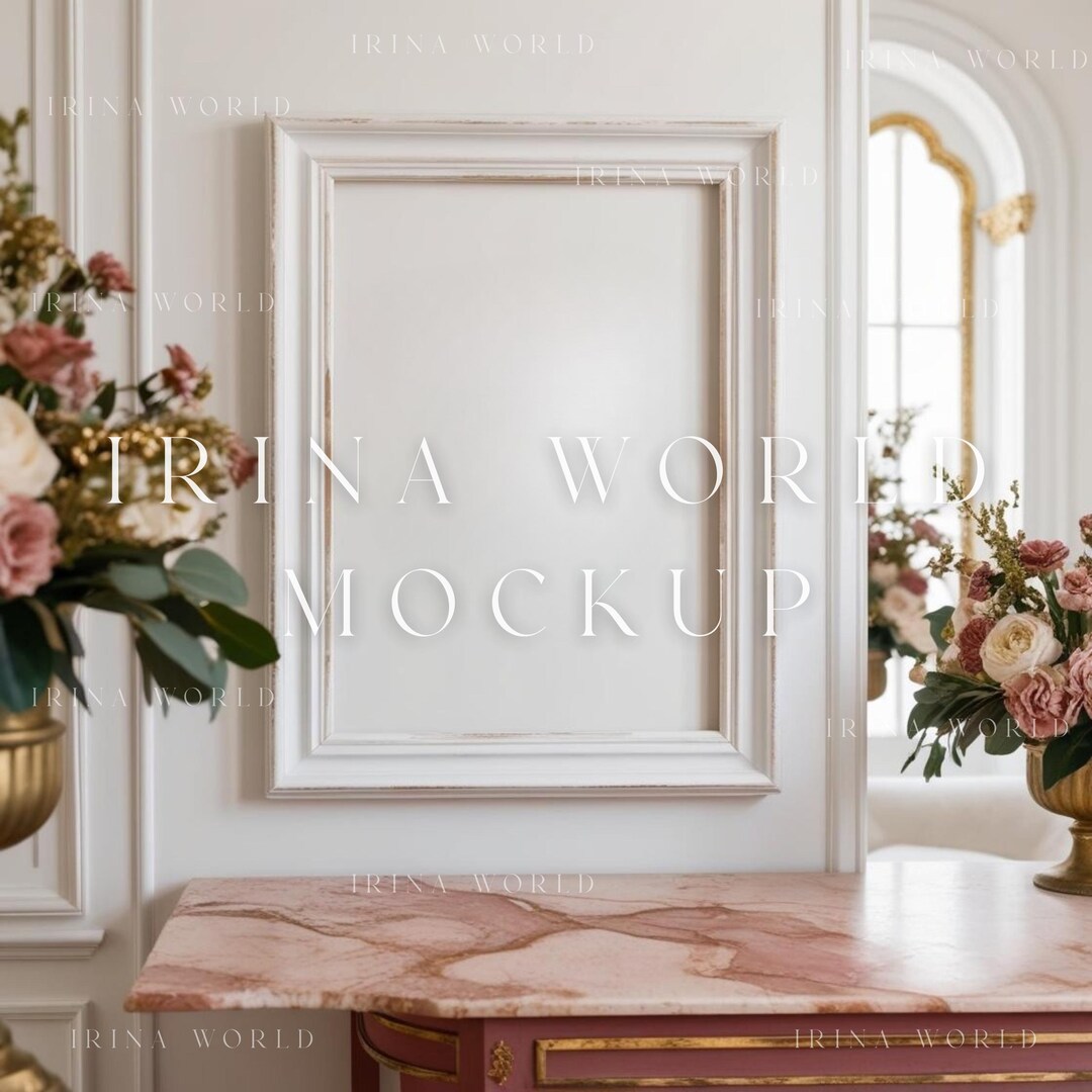 Frame Leaning on Wall Panelling Template for Ps,home Decor Mockups ...