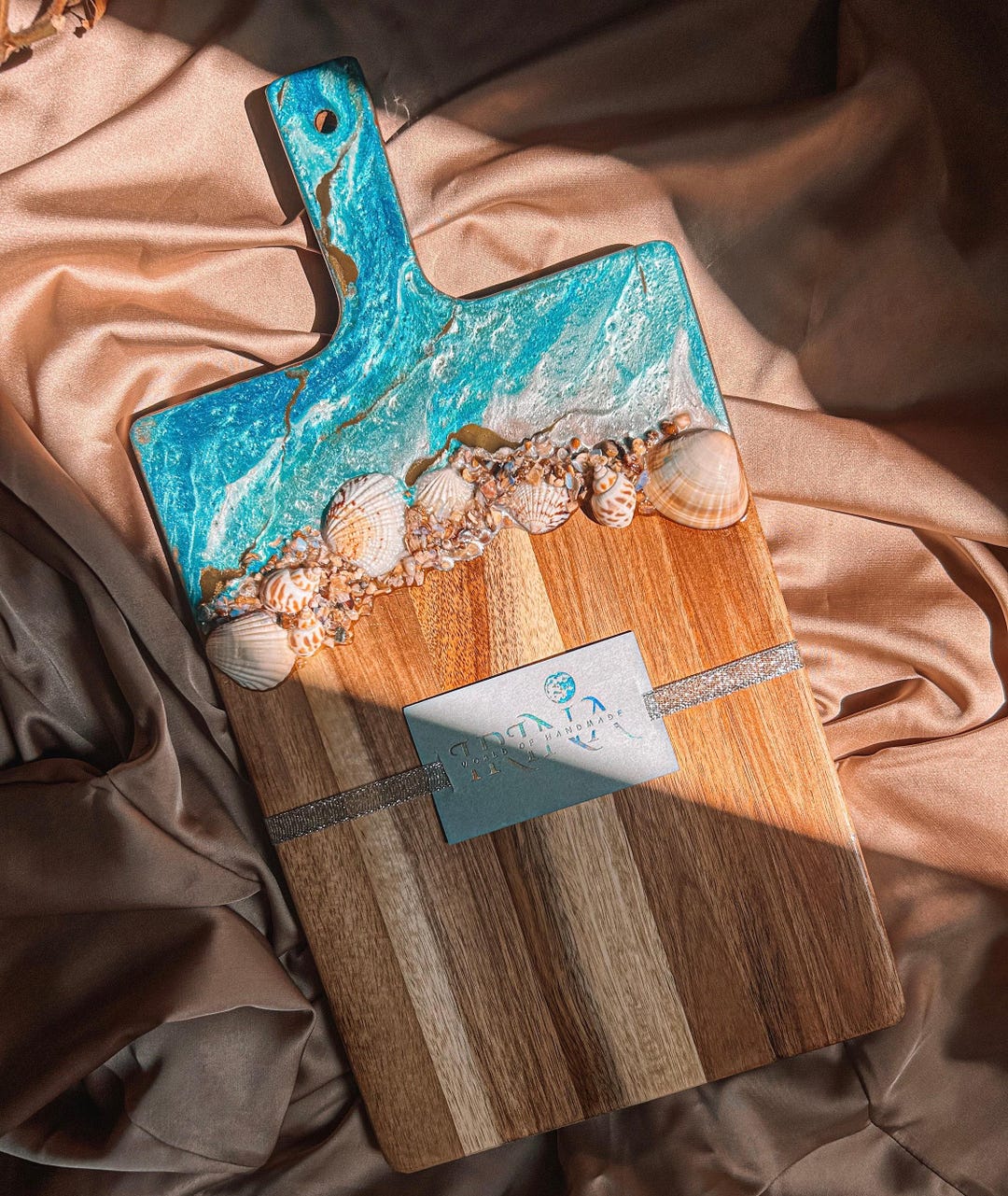 Personalized Ocean Epoxy Resin Cutting Board,unique Gift ,wedding ...
