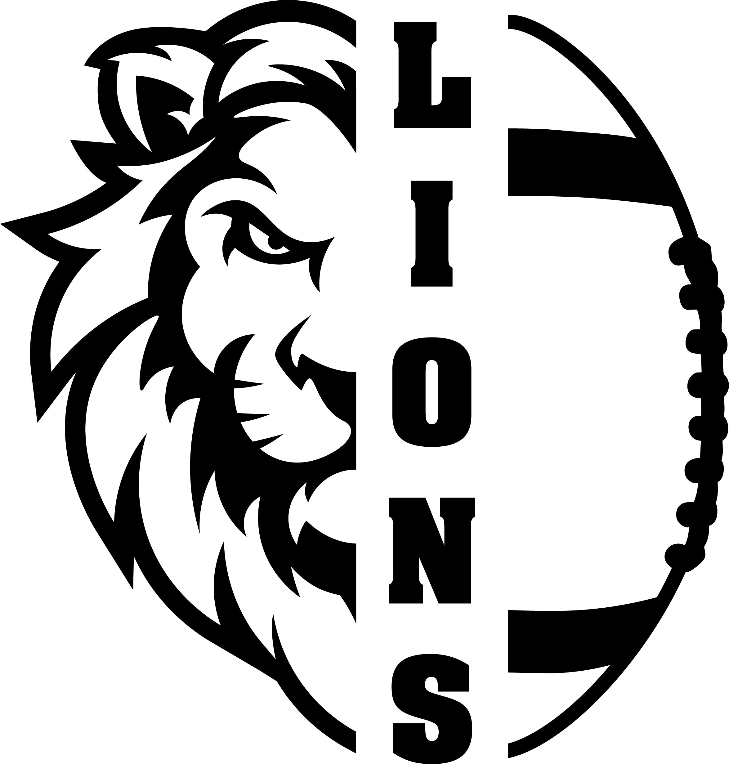 Lions Football, Lions, Lions Logo, Lions SVG, Football SVG, T-shirt ...