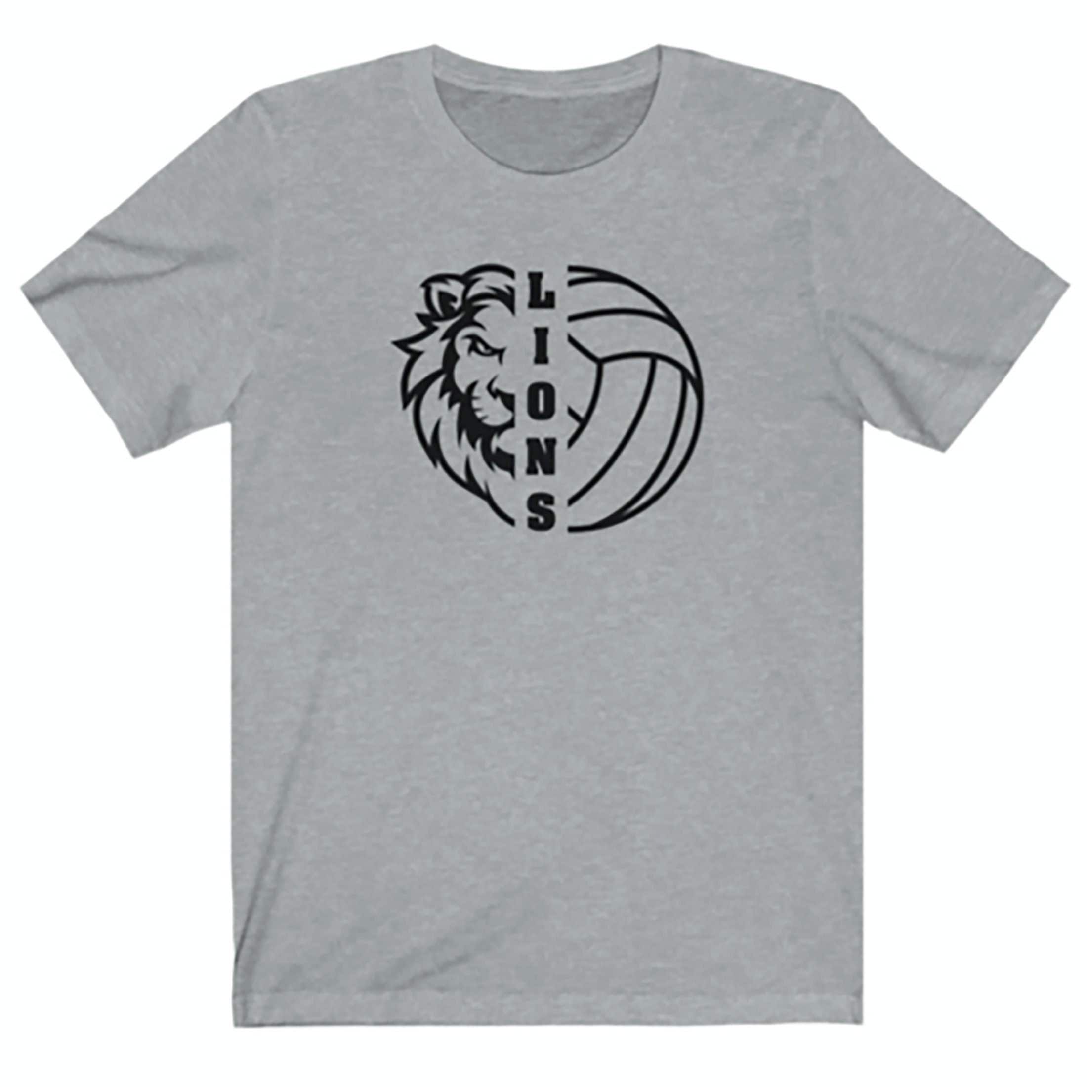 Lions Volleyball Logo SVG, T-shirt Design (digital Files) - Etsy