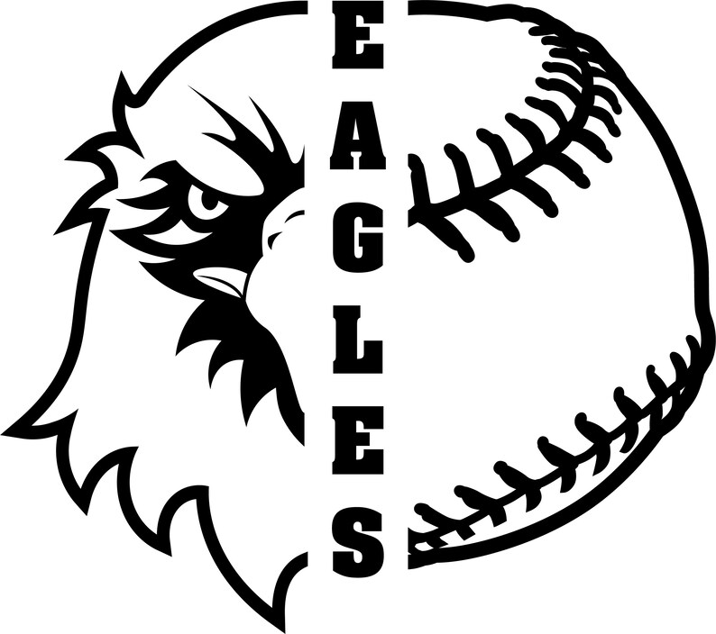 Eagles Baseball Softball Eagles Logo Eagles SVG Baseball - Etsy