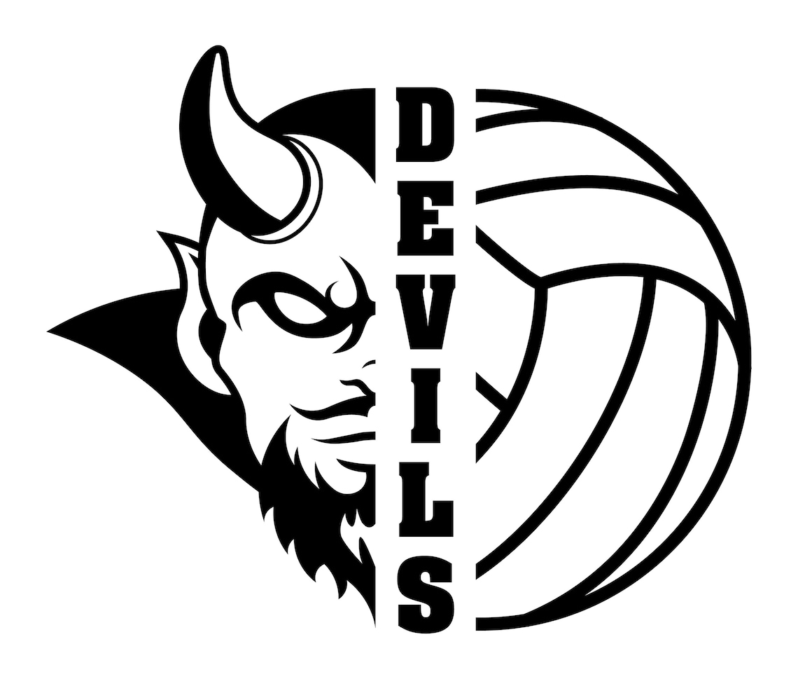 Devils Volleyball, Devils, Devils Logo, Devils SVG, Volleyball SVG, T ...