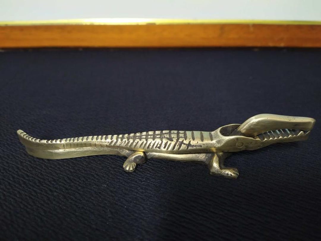 Crocodile NUTCRACKER, Solid Brass Nutcracker, House Gift ,wedding Gift ...