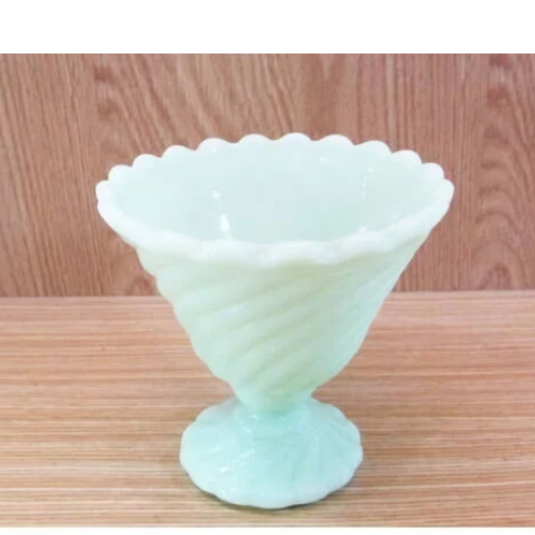 Vintage Bowl Opaline Glass Sugar Bowl With Foot Home Office - Etsy