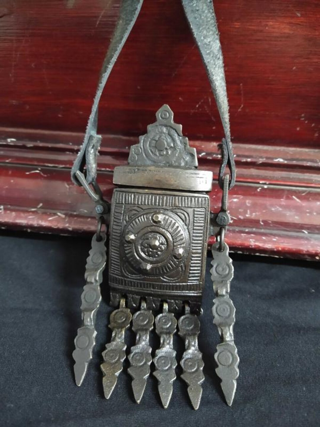 Ottoman Antique Style Brass Gun Powder Flask, Vintage Gunpowder Case ...