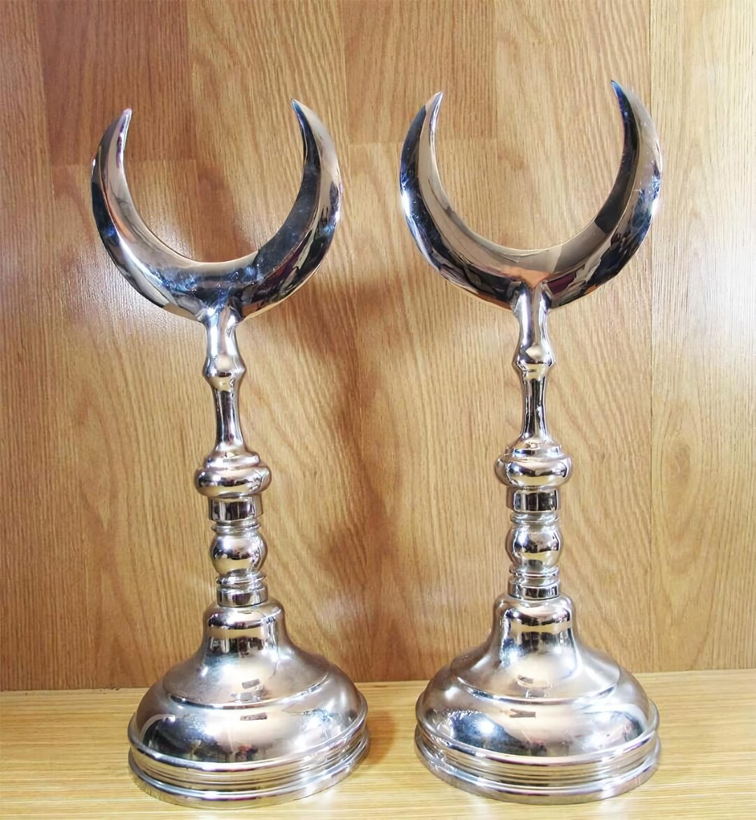Vintage Islamic Brass Alam | Crescent Alem Finial | Ottoman Mosque Top ...