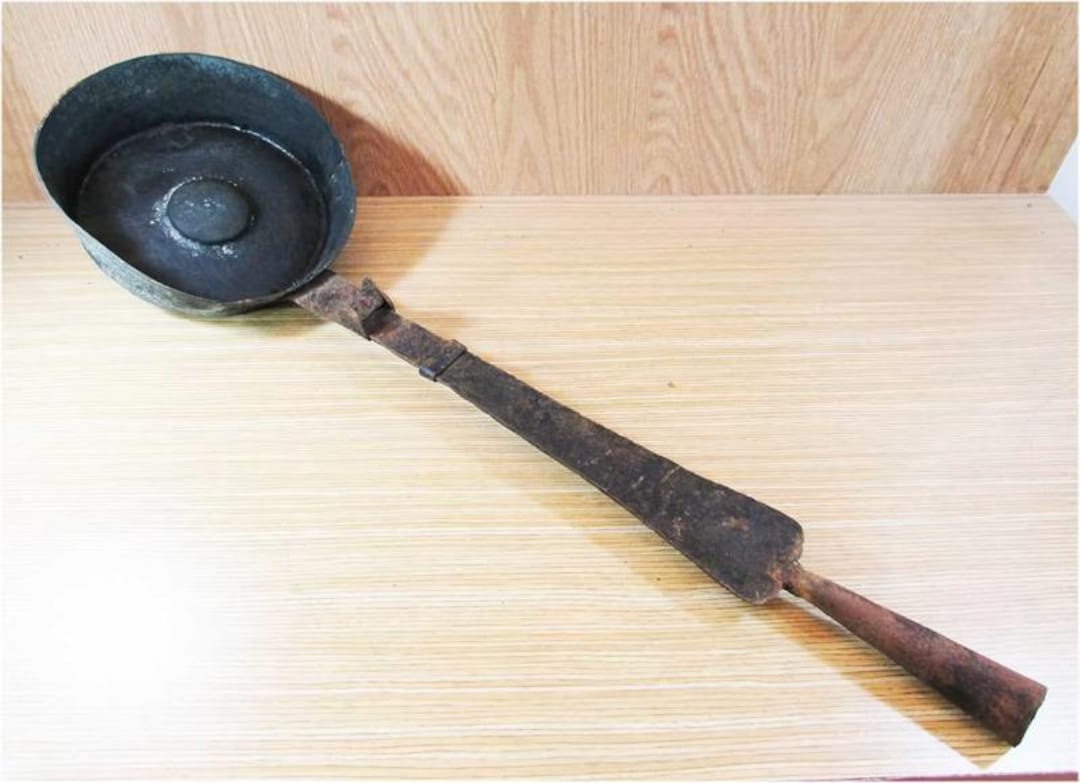 Ottoman Turkish Forged Iron Coffee Roaster Coffee Pan Three Folding ...