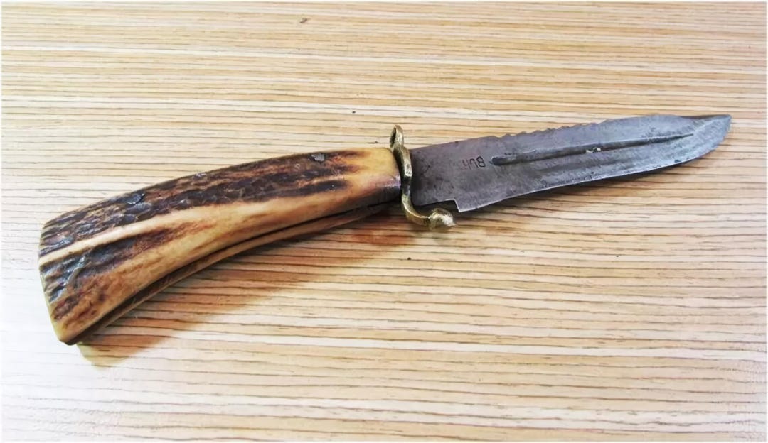 Antique Ottoman Turkish Knife | Vintage Handmade Steel Blade ...