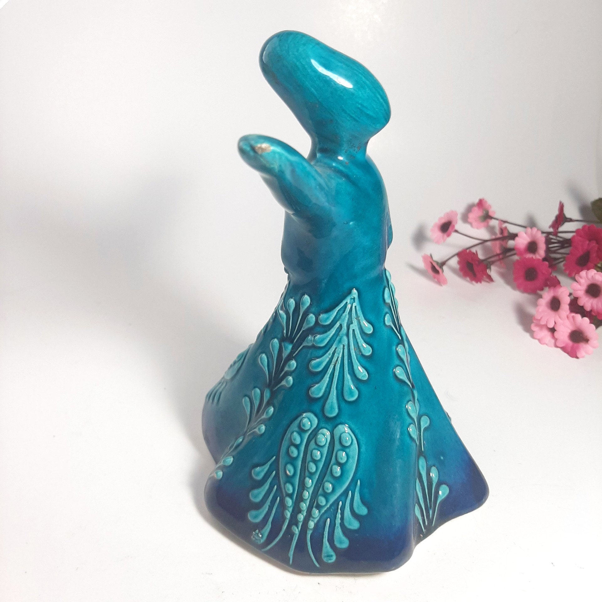 Vintage Whirling Dervish Figurines Turkish Ceramic Dancer - Etsy