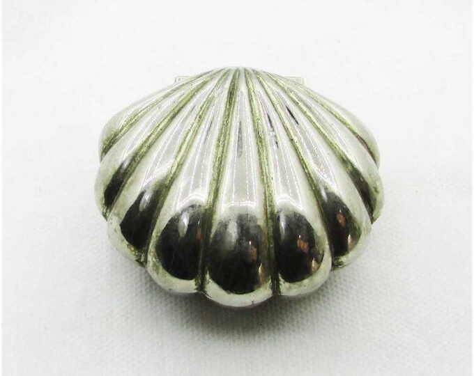 Vintage Rare Sea Shell Metal Jewelry Box, Jewelry Box, Jewelry Box ...