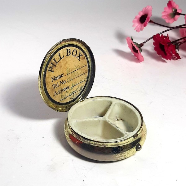 Old Pill Box - Etsy