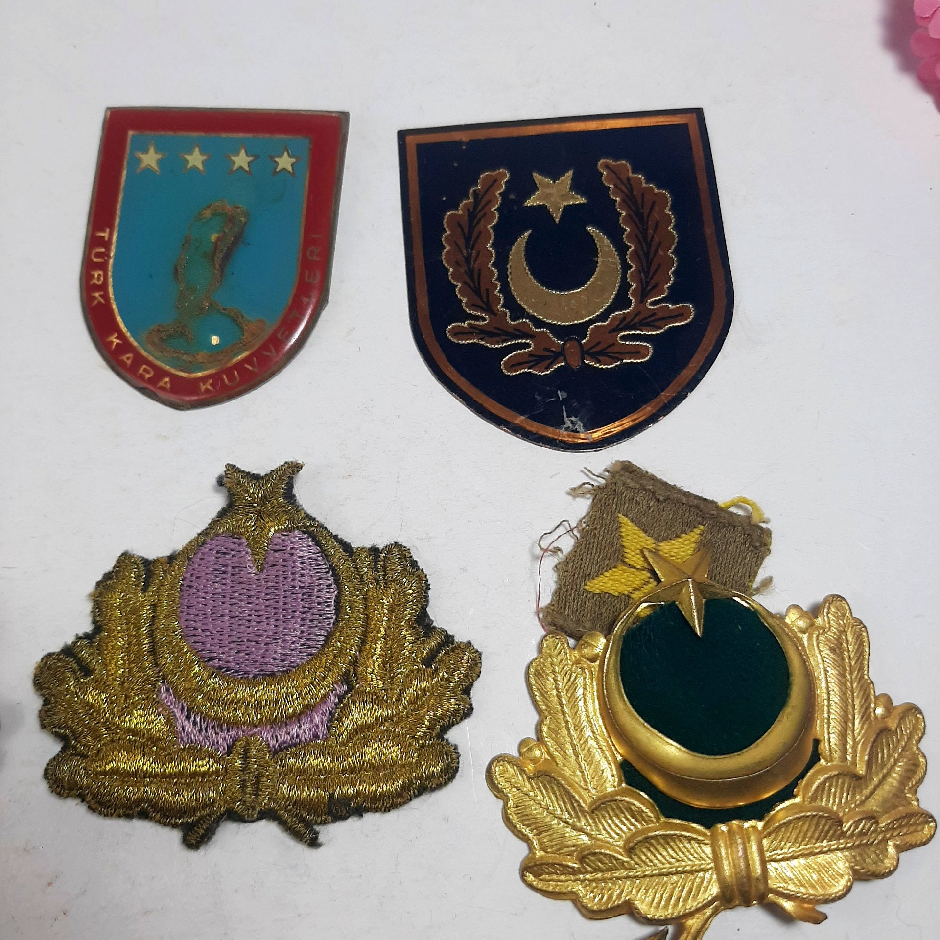 Vintage Turkish Army Rank Epaulette 8 Pcs / Shoulder Board - 1990's ...