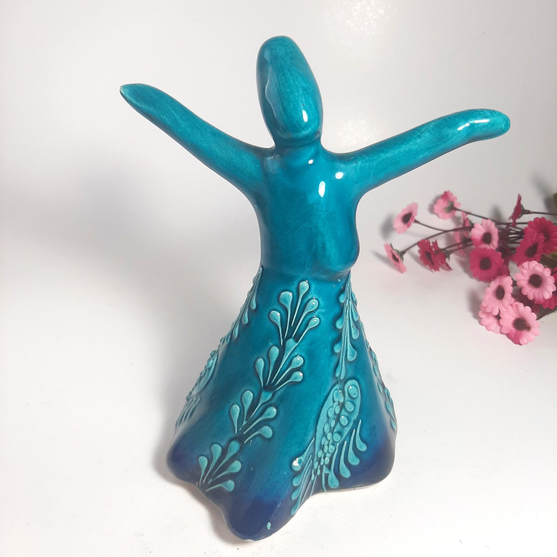 Vintage Whirling Dervish Figurines Turkish Ceramic Dancer - Etsy