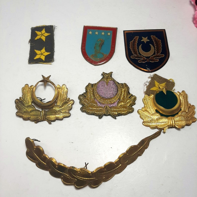 Vintage Turkish Army Rank Epaulette 8 Pcs / Shoulder Board - 1990's ...