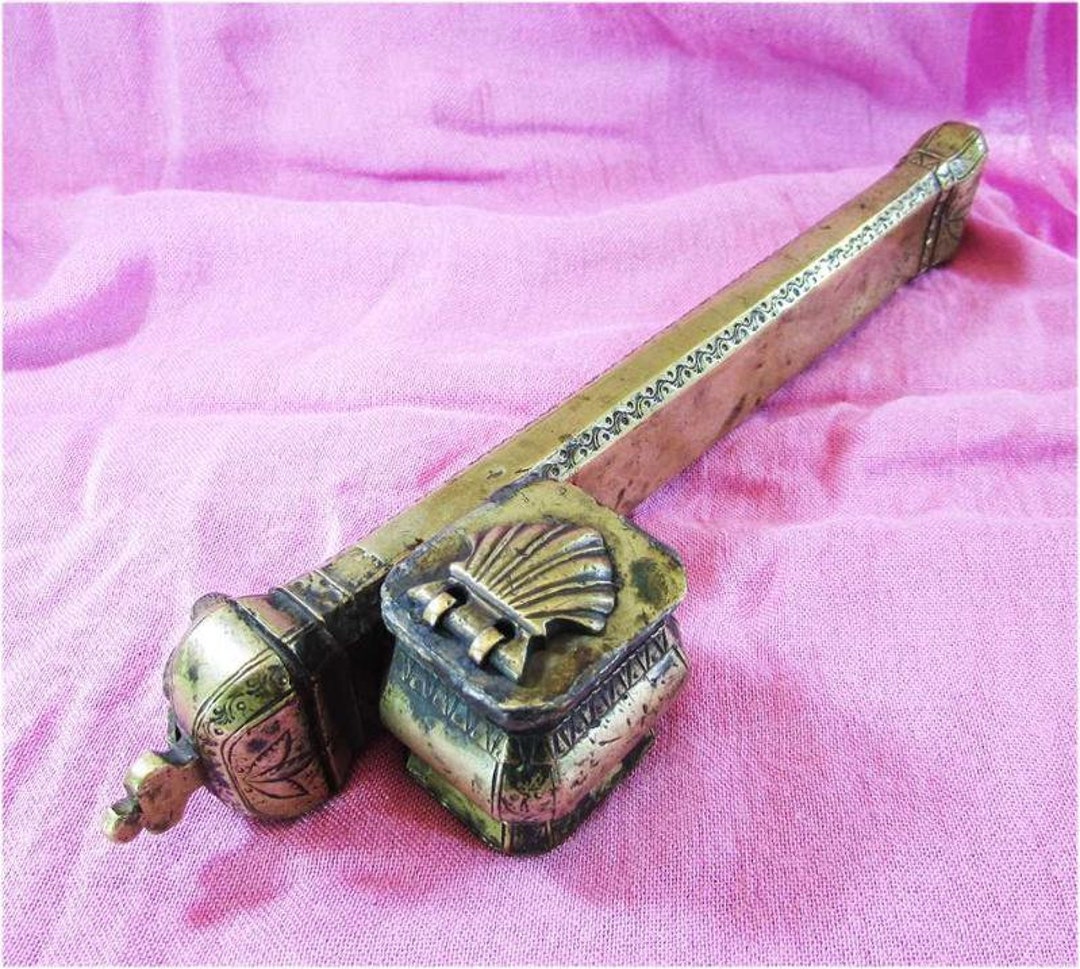 Pen Inkwell Antique Ottoman Turkish Traveling Scribe Bronze Box Quill ...