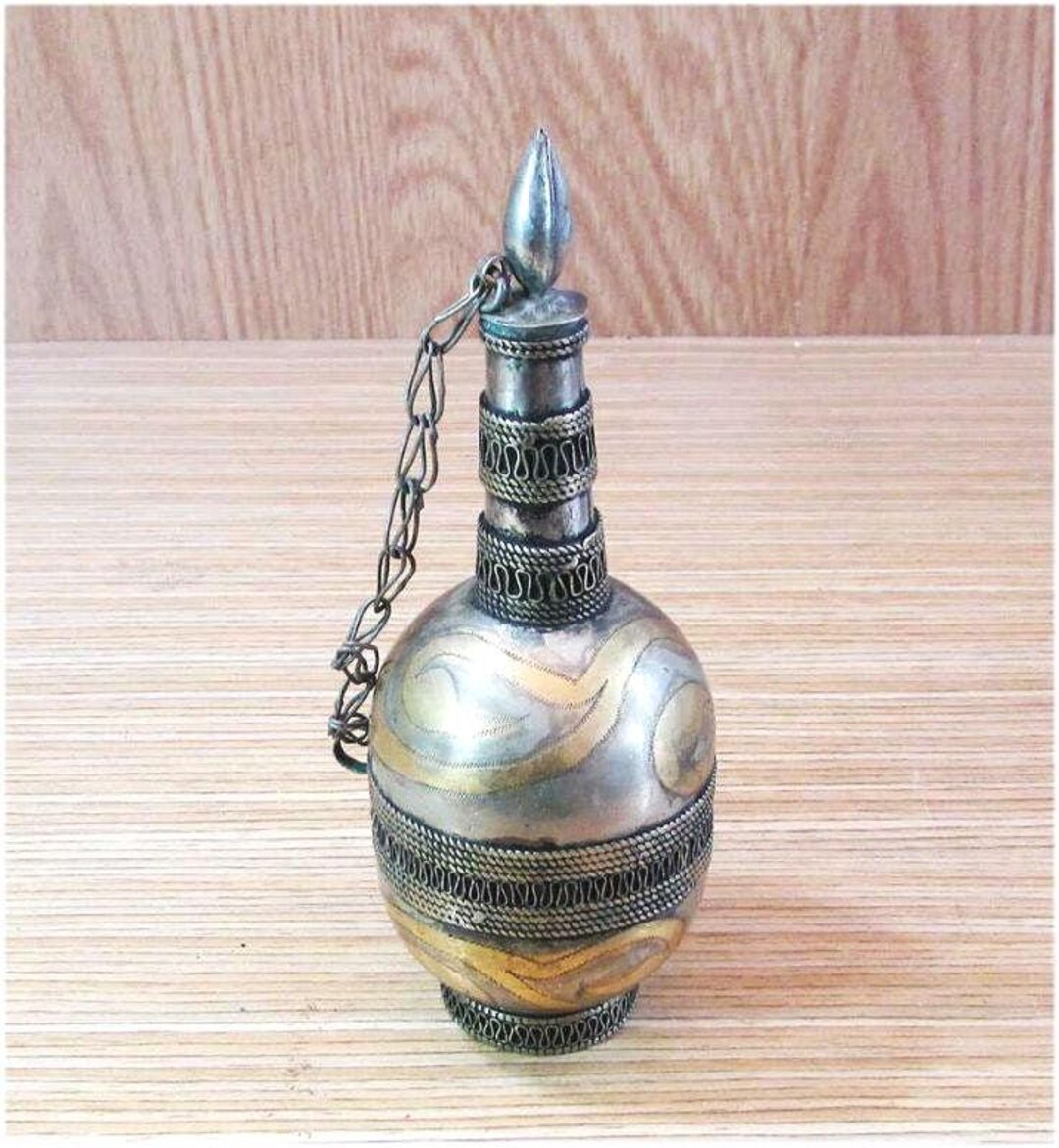 Antique Alpaca Gun Powder Flask Cap/cover, Islamic Ottoman Middle ...