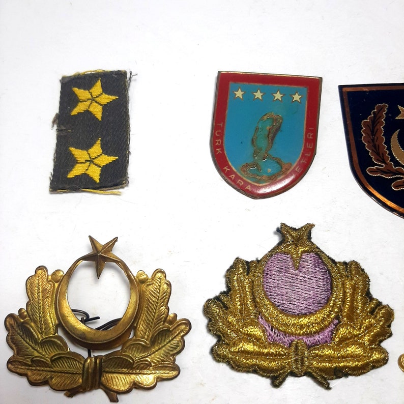 Vintage Turkish Army Rank Epaulette 8 Pcs / Shoulder Board - 1990's ...
