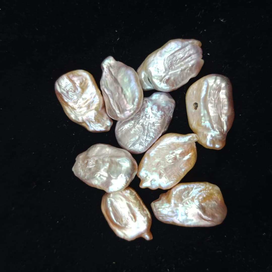 Natural Freshwater Uneven Shape Loose Pearl - Pinkish Color Pearl AAA ...