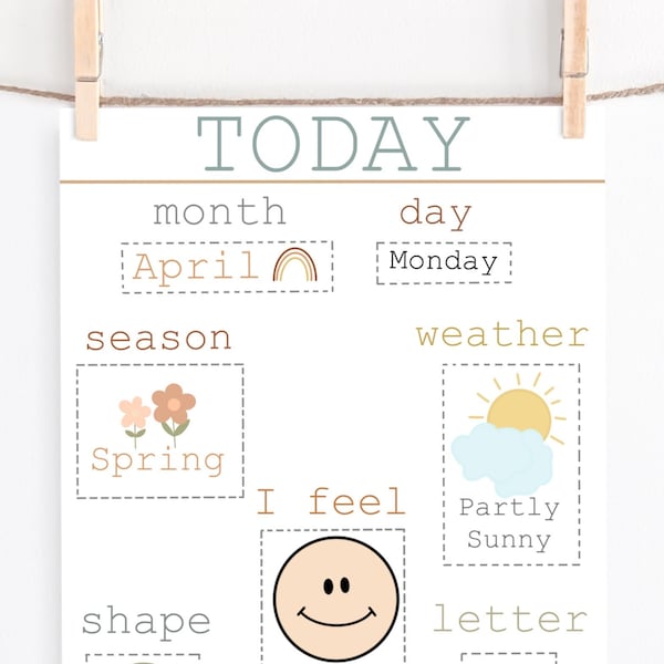 All About Today Printable - Etsy