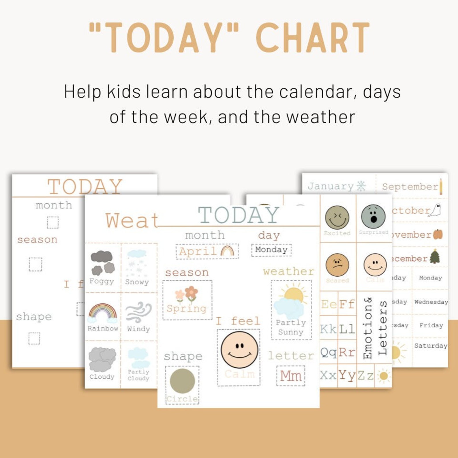 All About Today Chart - Etsy