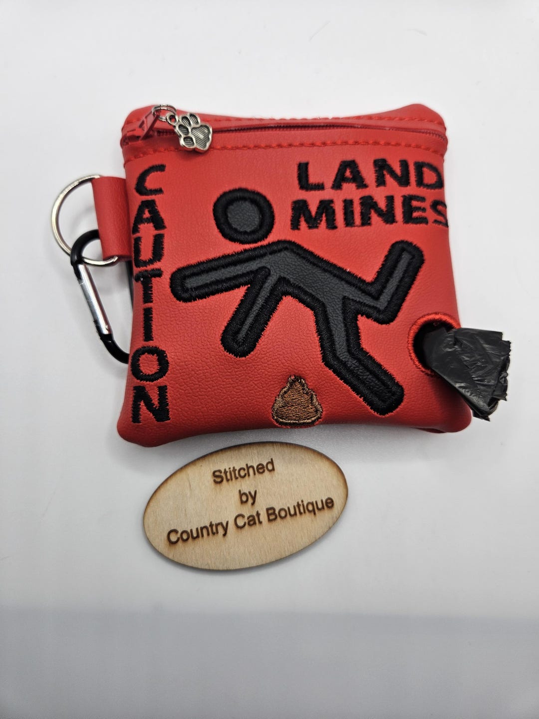 Caution Land Mines Poop Bag Dispenser - Etsy