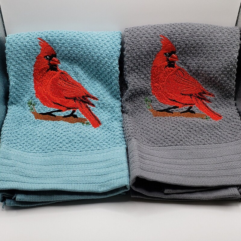 Embroidered Cardinal - Etsy