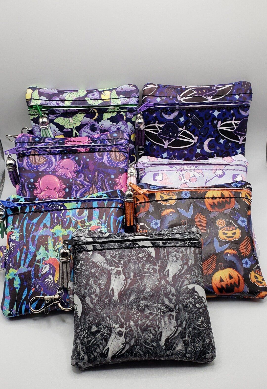 Witchy, Spooky, Creepy, Clippable Coin Purses Pouch - Etsy