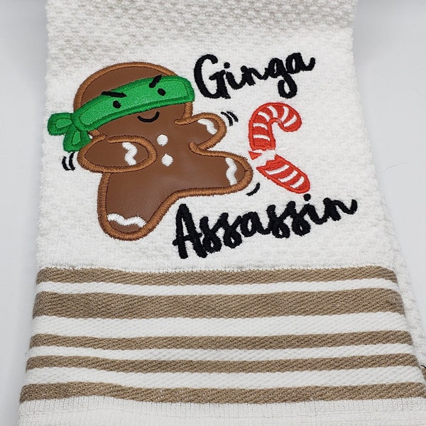 Gingerbread Kitchen Towel - Etsy