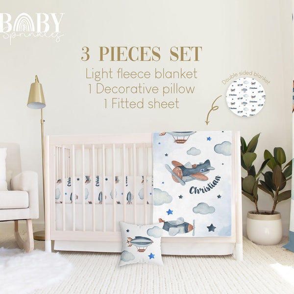 Airplane Nursery Bedding - Etsy