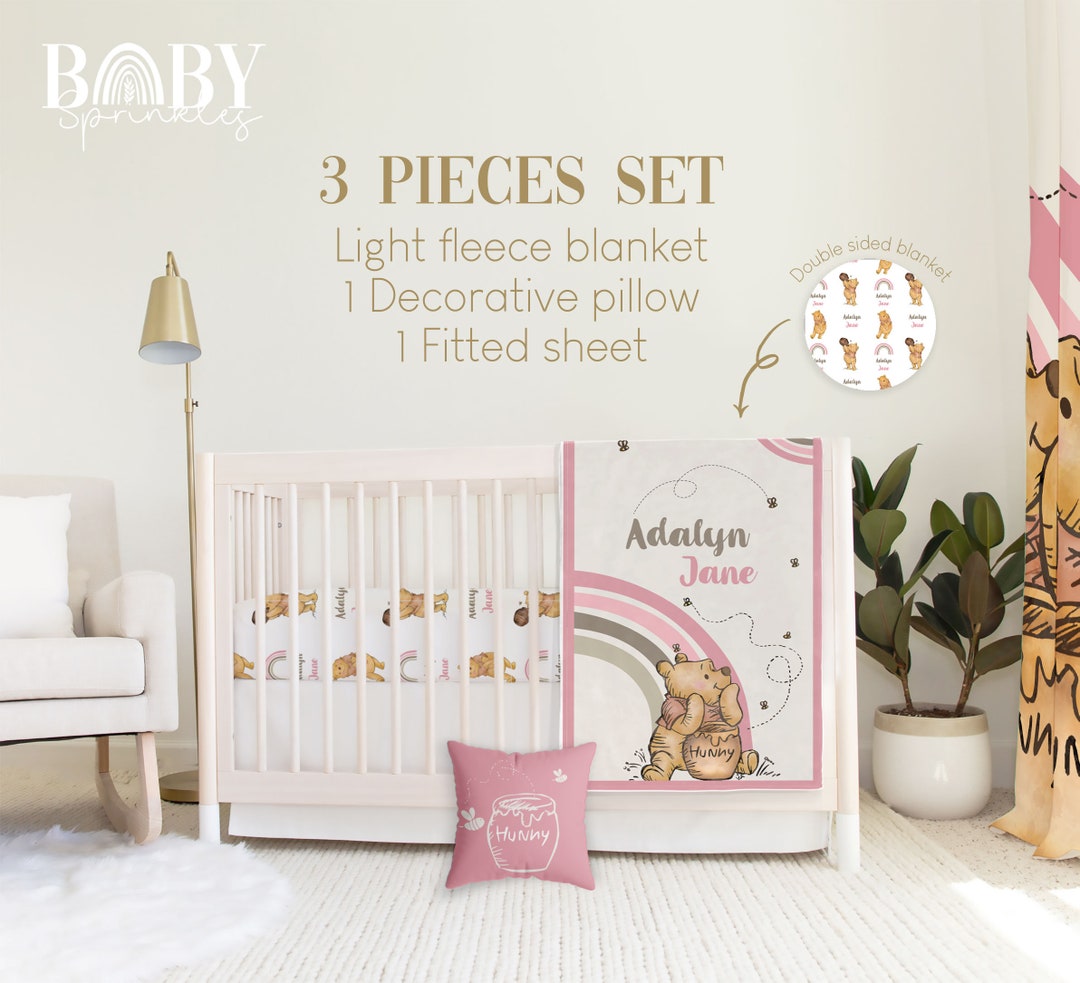 WINNIE THE POOH Nursery Crib Bedding Set, Winnie the Pooh Baby Crib ... WINNIE THE POOH Nursery Crib Bedding Set, Winnie the Pooh Baby Crib ...