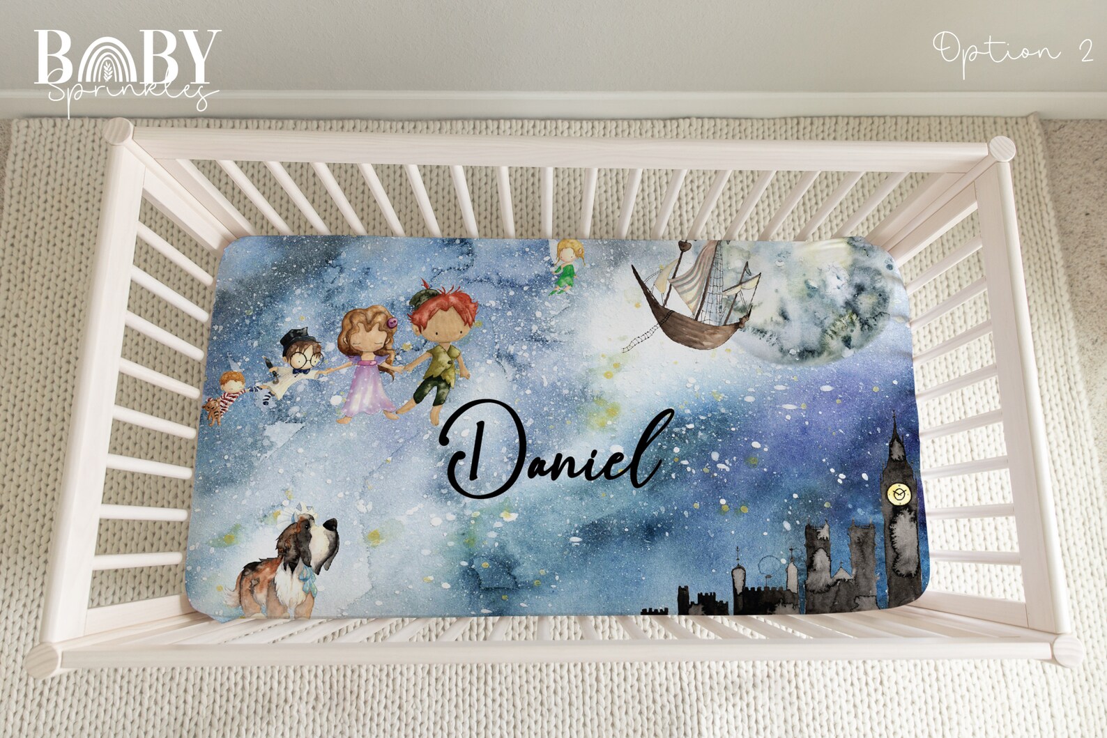 PETER PAN Crib Bedding Set, Neverland Baby Crib Bedding, Peter Pan ...